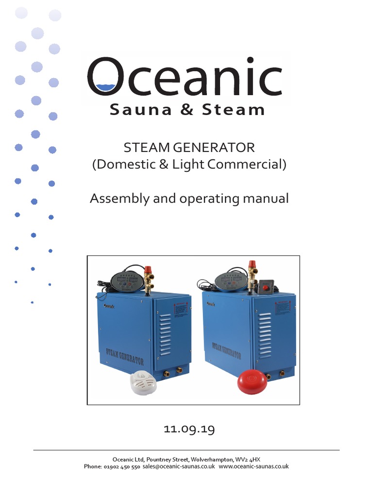 Steam Generator Manual 1 | PDF | Valve | Power Supply