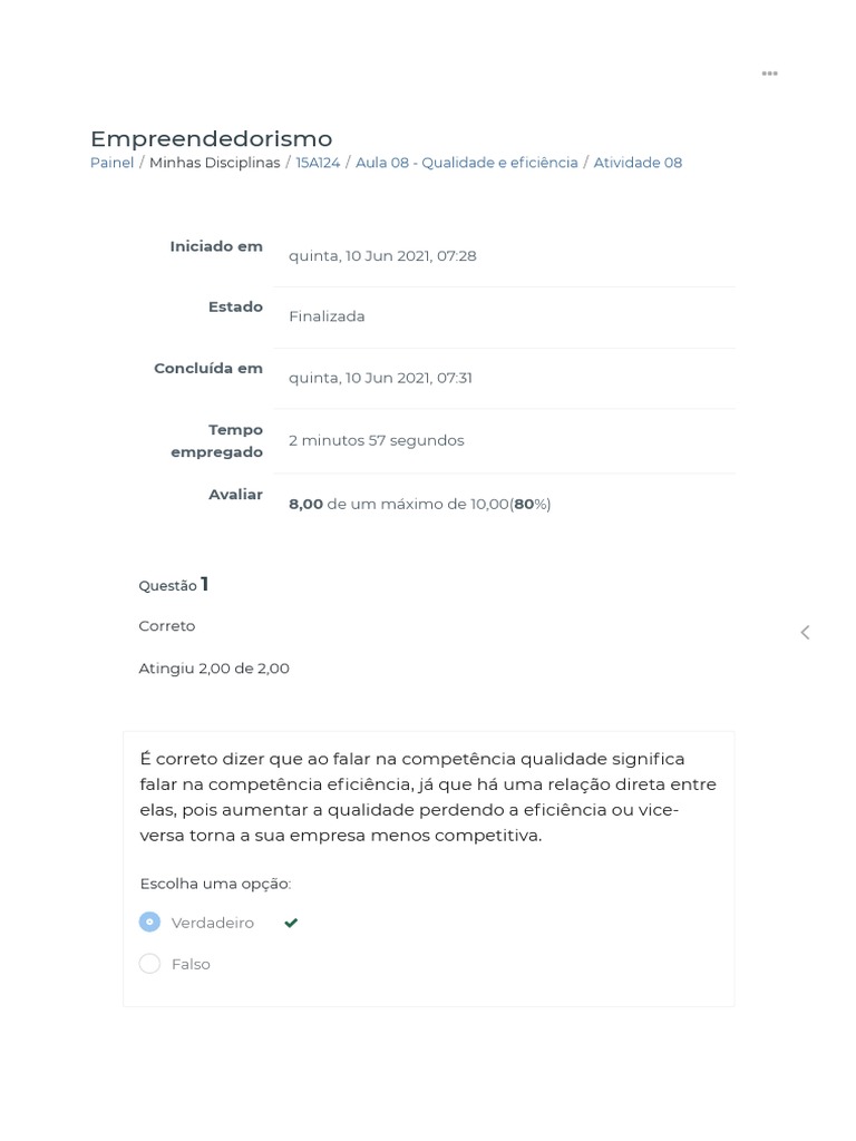 Atividade 08 | PDF | Empreendedorismo | Science