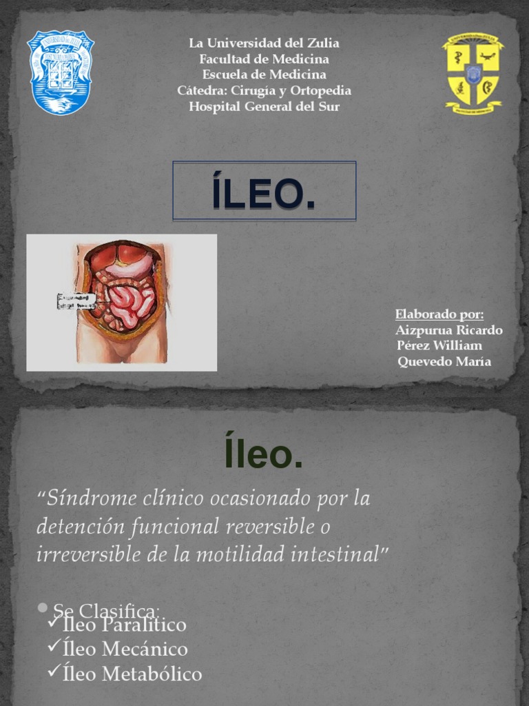 Íleo | PDF | Enfermedades y trastornos | Medicina CLINICA