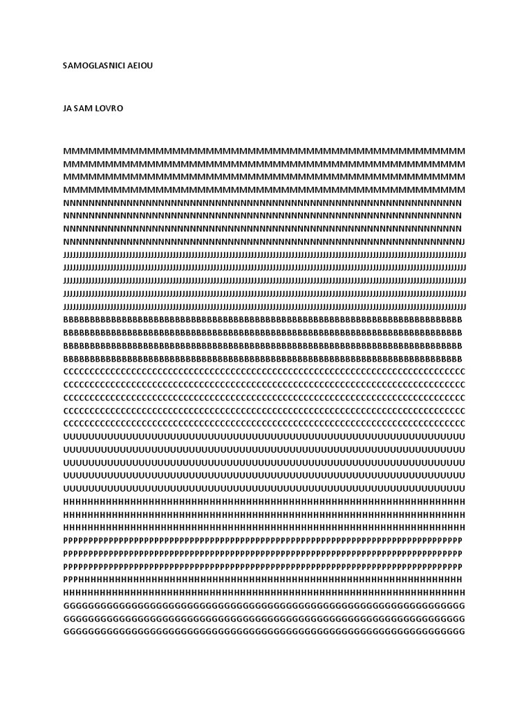 Samoglasnici A E I O U | PDF