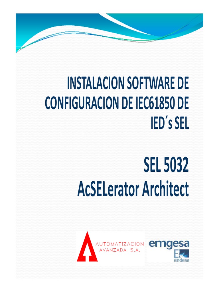 Anexo 3. GUIA DE INSTALCION SEL 5032 AcSELerator Architect | PDF