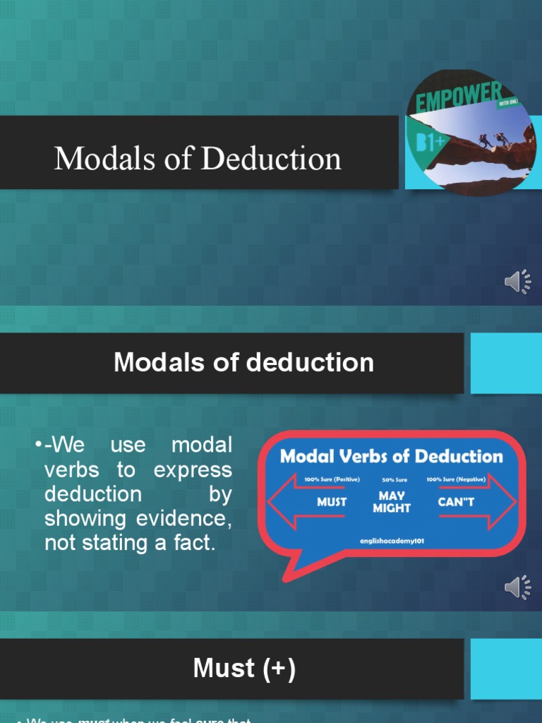 Modals of Deduction Guide | PDF | Deductive Reasoning | Language Mechanics