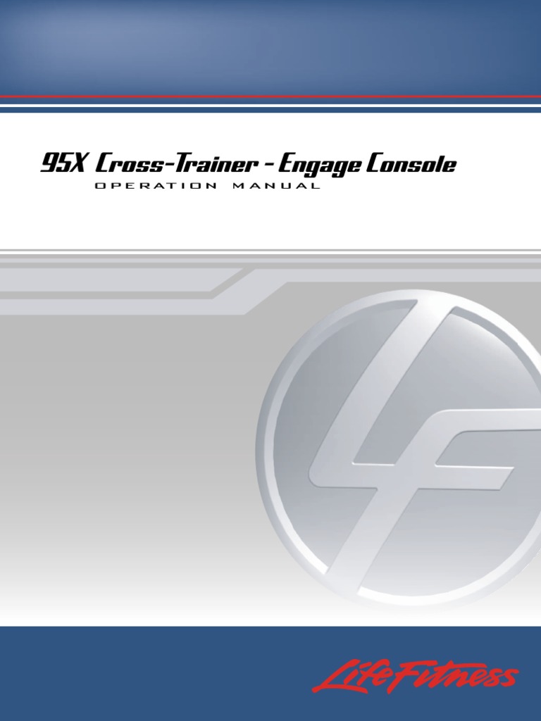 95X Cross-Trainer - Engage Console-Op | PDF | Menu (Computing) | Heart Rate