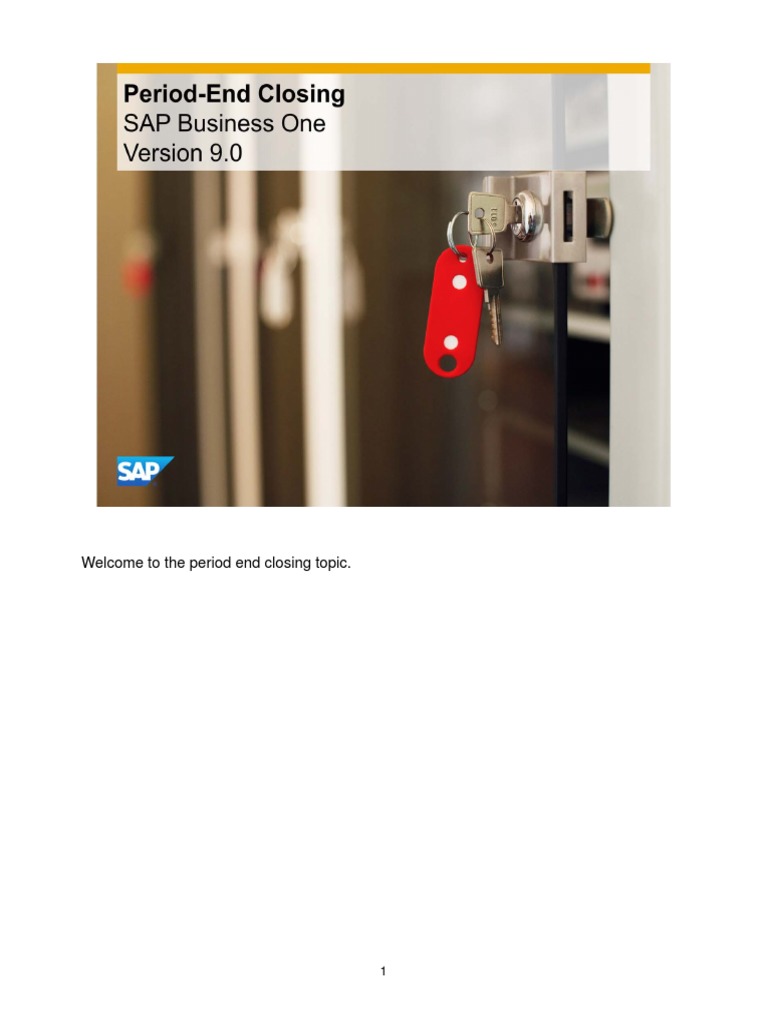 Welcome To The Period End Closing Topic | Descargar gratis PDF | Income ...