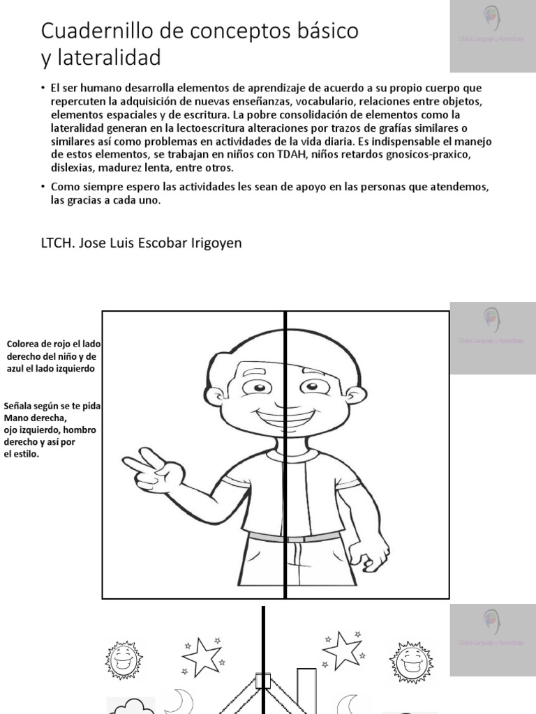 Lateralidad-Conceptos Básicos Listo - PDF | PDF | Color | Artes (general)