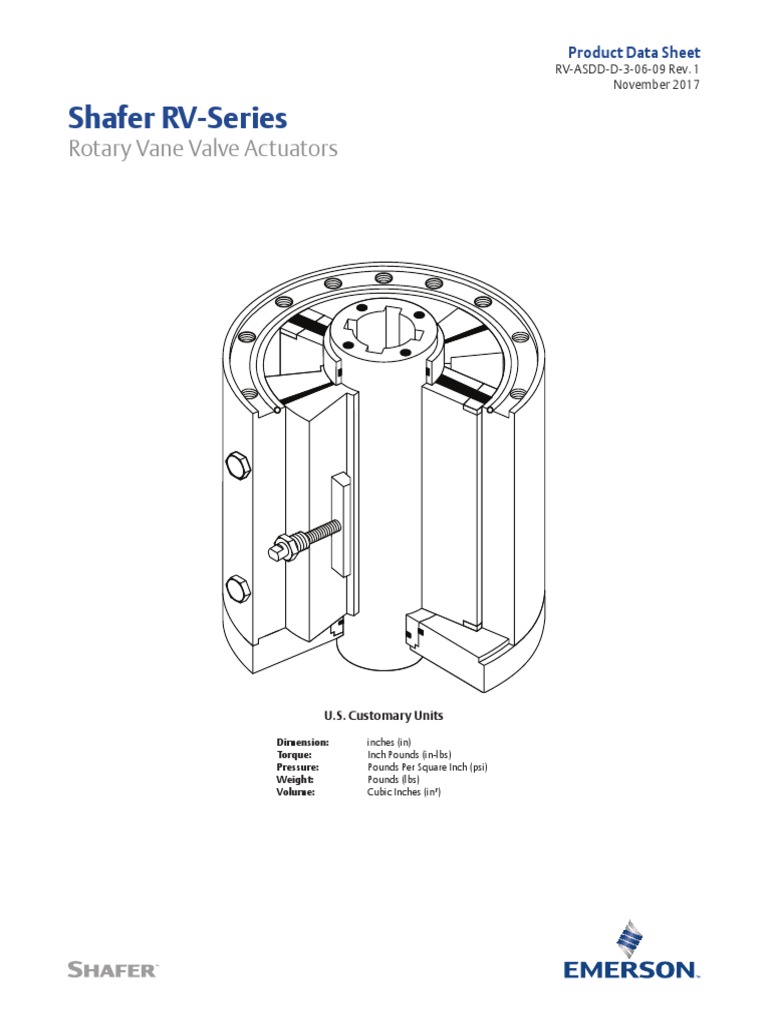 Product Data Sheet Rotary Vane Specifications Us Measurement Shafer en ...