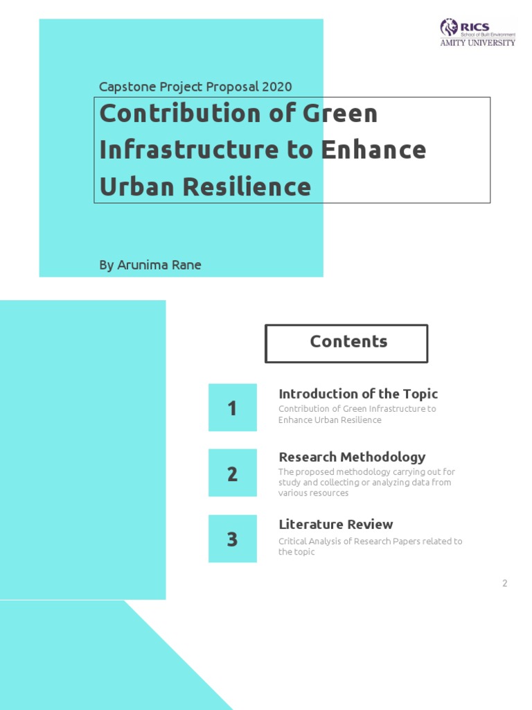 Midterm Review Capstone Research 2020 Pdf Green Infrastructure