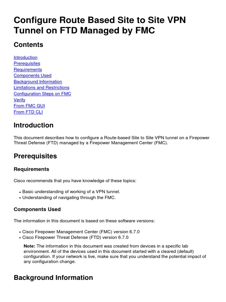Configure Route Based Site To Site VPN T | PDF | Virtual Private ... Configure Route Based Site To Site VPN T | PDF | Virtual Private ...