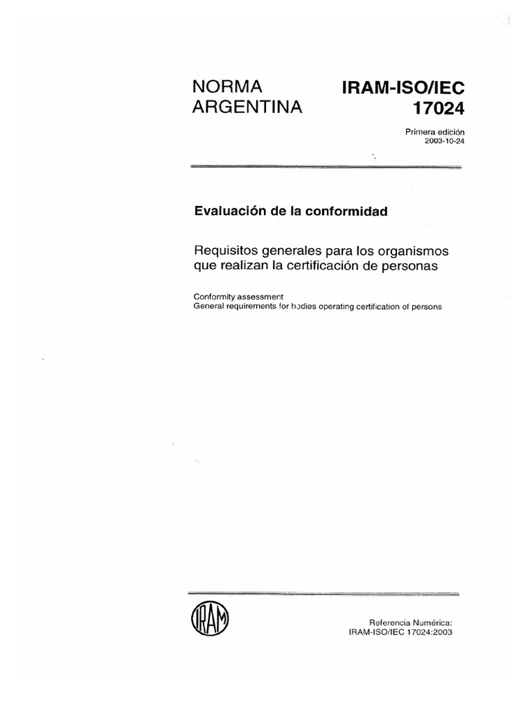 Iso 17024 | PDF