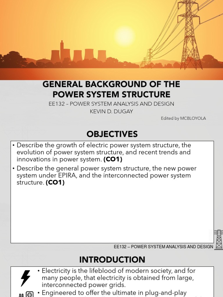 Module 1. General Background of The Power System Structure | PDF ...