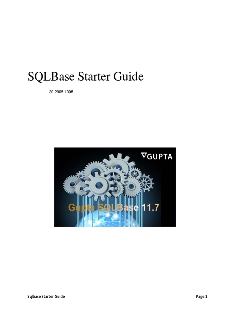 Silo - Tips - Sqlbase Starter Guide | PDF | Component Object Model | Command Line Interface