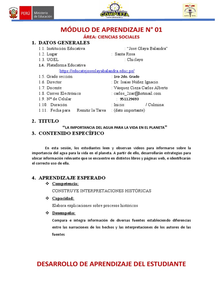 1 Modulo de CCSS | PDF | Precipitación | Lluvia