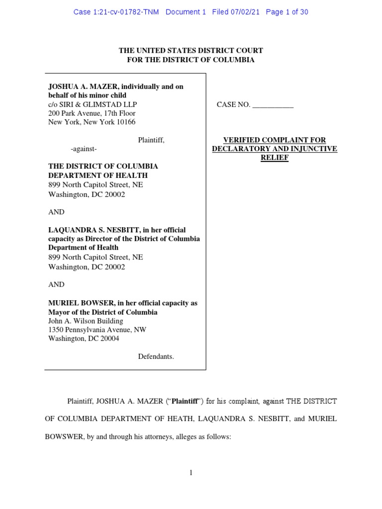 Mazer Complaint | PDF | Immunology | Diseases And Disorders