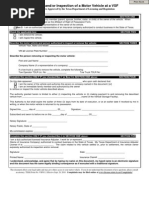 Vsf011 Form - Removal and or Inspection of A Veh at A VSF | PDF ...