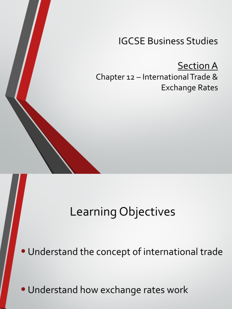 Chapter 12 International Trade and Exchange Rates | PDF | Exchange Rate ...