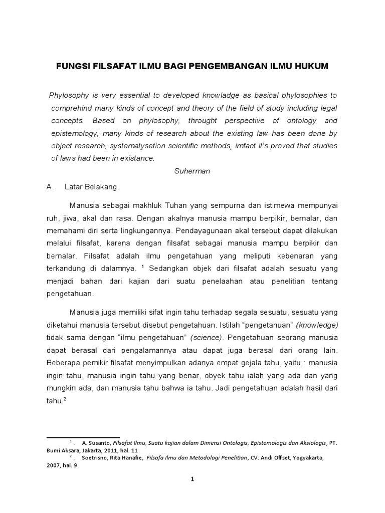 Tugas 2 Filsafat Ilmu | PDF | Ilmu Sosial | Filsafat