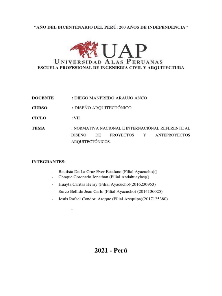 TRABAJO ARQUI. TERMINADO Ok | PDF | Diseño | Arquitecto