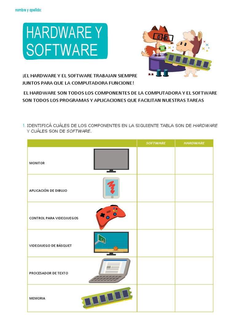 Hardware Software 7 Grado | PDF