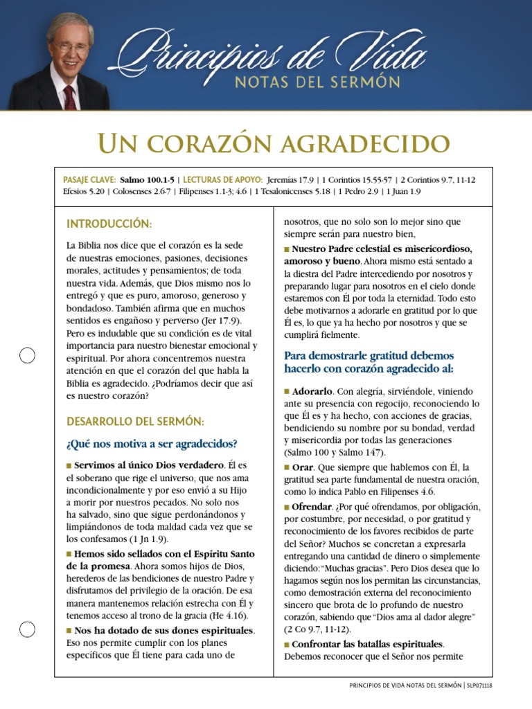 40-Un Corazon Agradecido | PDF | Gratitud | Cristo (título)