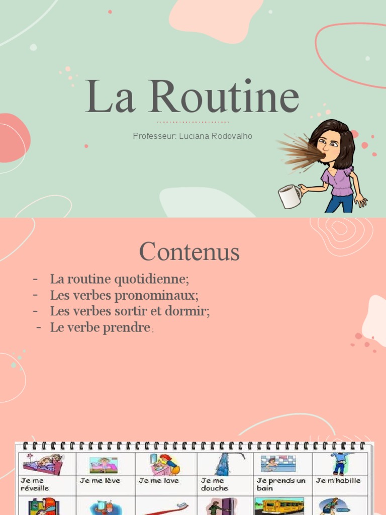 Les Verbes Pronominaux Et Les Horaires | PDF | Arts du langage et ...
