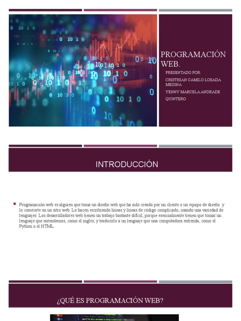Introducción a la Programación Web | PDF | Lenguaje de programación ...