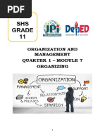 Organization and Management: Quarter 1 - Module 2 Functions, Roles, and ...