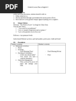 Semi Detailed Lesson Plan in English IV | PDF | Lesson Plan | English ...