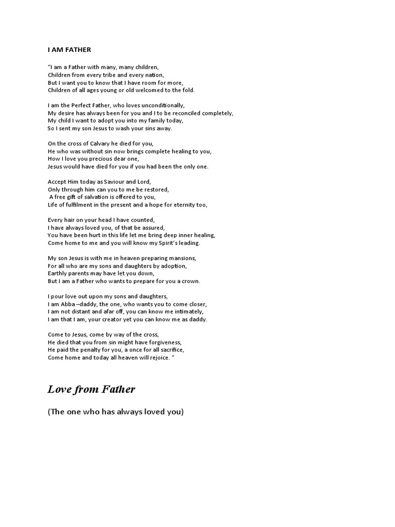 I Am Father | PDF