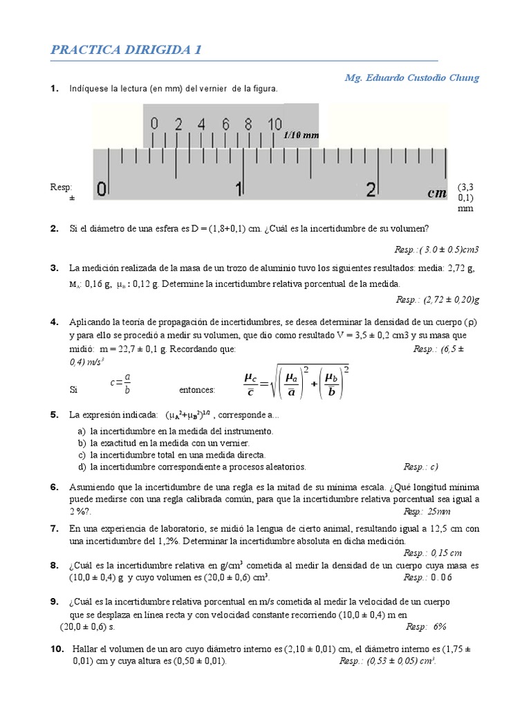 Practica Dirigida 1 | PDF | Observación científica | Geometría