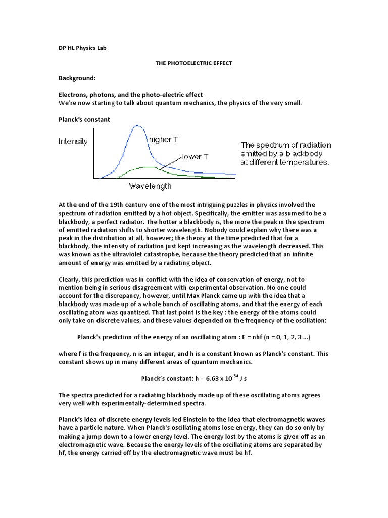 Quantum Mechanics Lab Guide | PDF | Photoelectric Effect | Photon