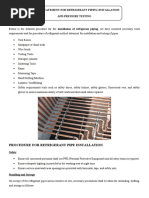 Method Statement - Refrigerant Pipeline Pressure - Test - Procedure ...