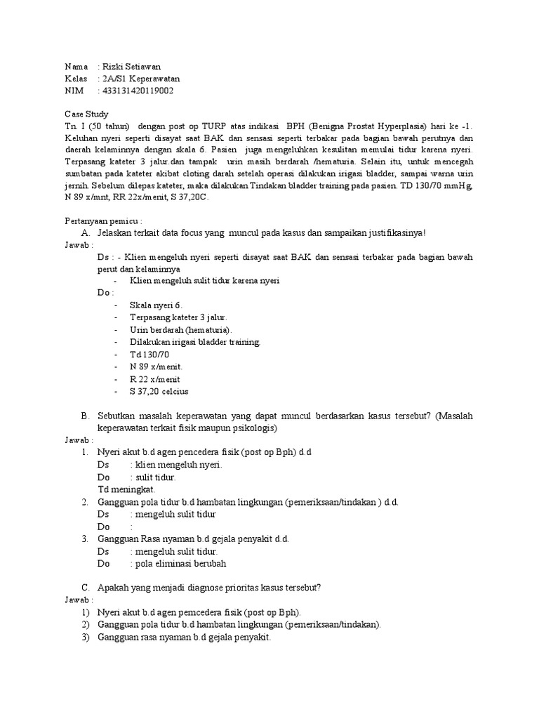 Rizki Setiawan Irigasi Kateter Kasus Ke2 | PDF