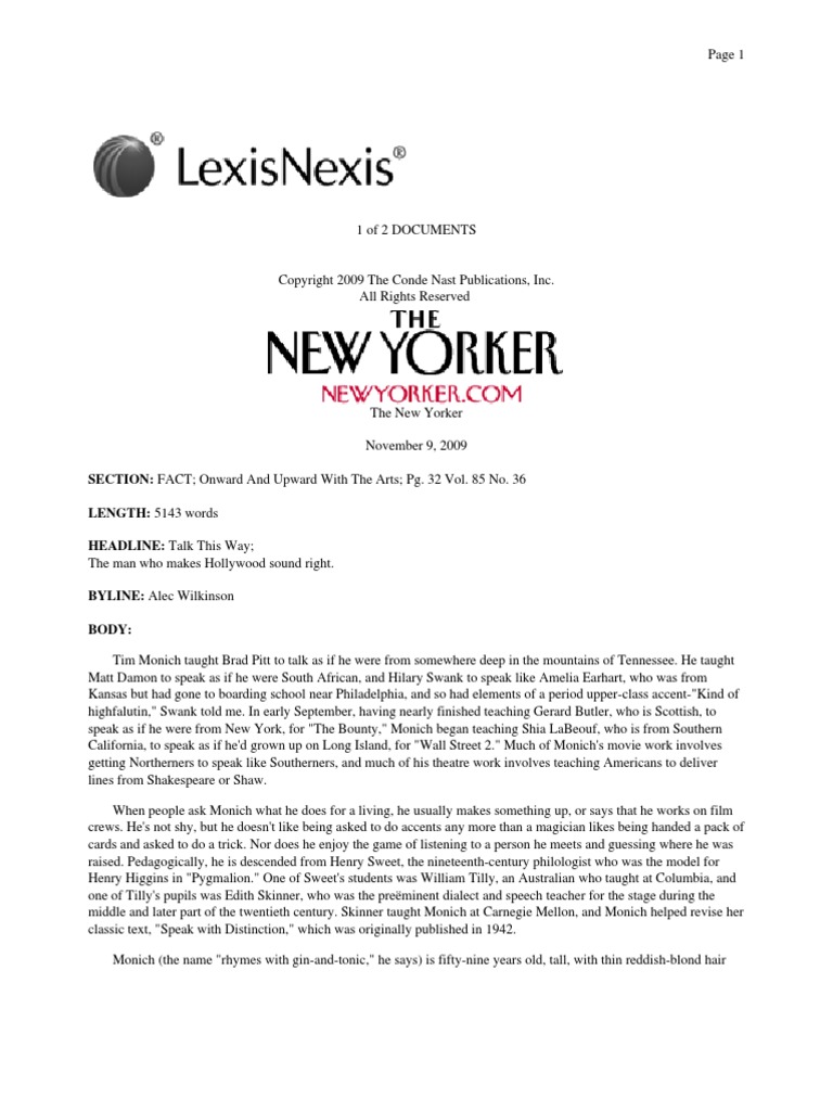 Tim AND Monich | PDF | Accent (Sociolinguistics) | Speech