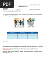 Prueba de Sustantivos Comunes | PDF | Sustantivo | Lingüística