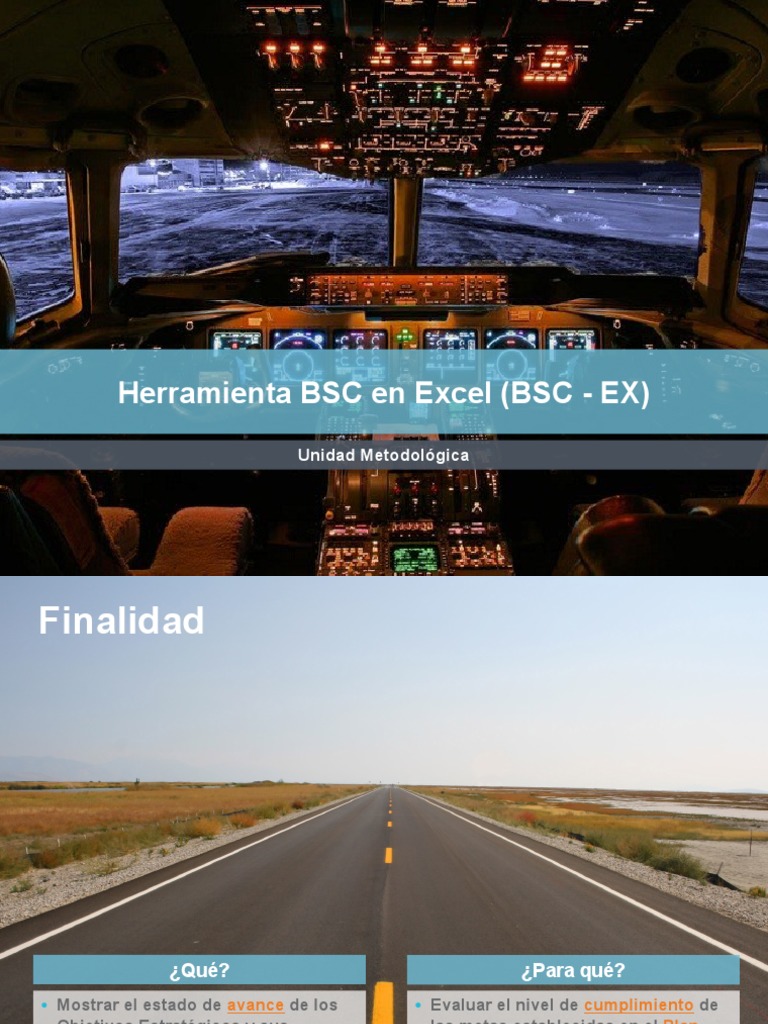 Herramienta BSC en Excel (BSC - EX) : Unidad Metodológica | PDF ...