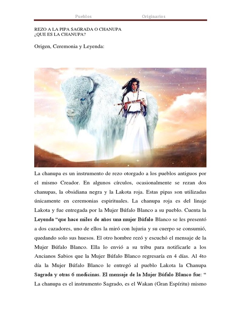 Chanupa Sagrada | PDF | Religión y creencia