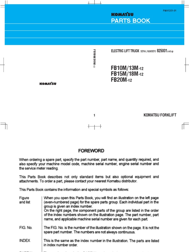 Komatsu FB10 20М 12 | PDF | Steering | Brake