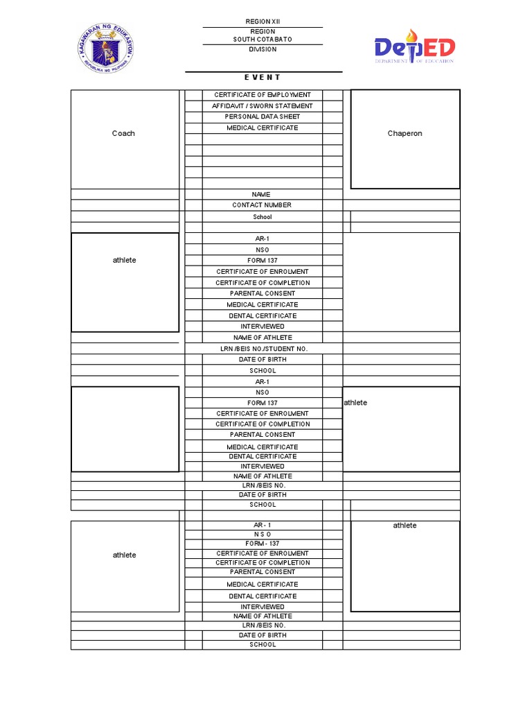 Gallery of Athletes - 2012 For A4 | PDF