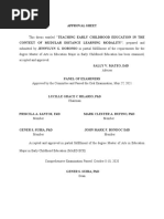 Narrative Report in Early Registration | PDF | Behavior Modification ...