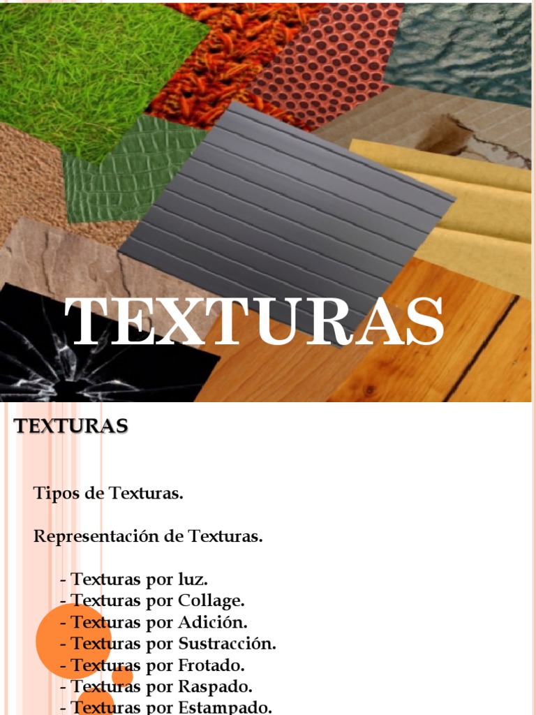 Conf. 4 Texturas y Representaciones de Texturas | PDF | Pintura al óleo ...