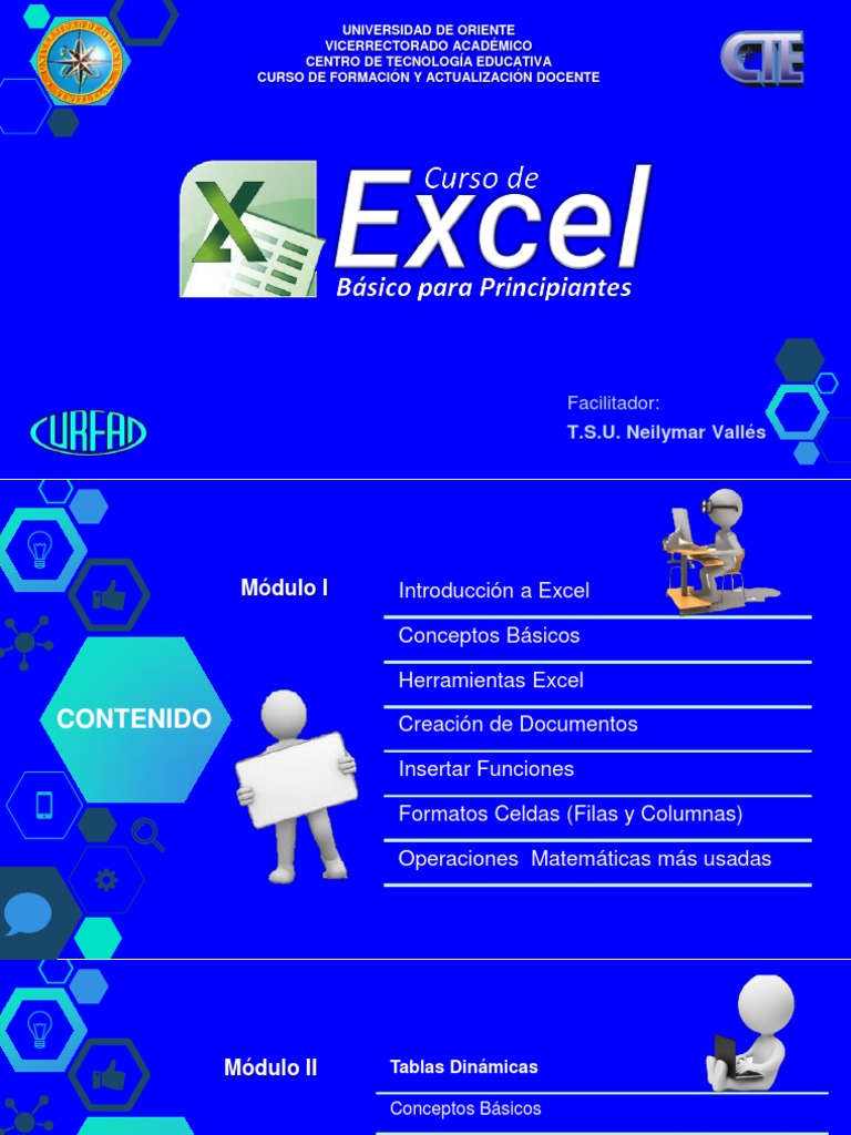 Presentación Curso de Excel Modulo I Rev.I | PDF | Microsoft Excel ...