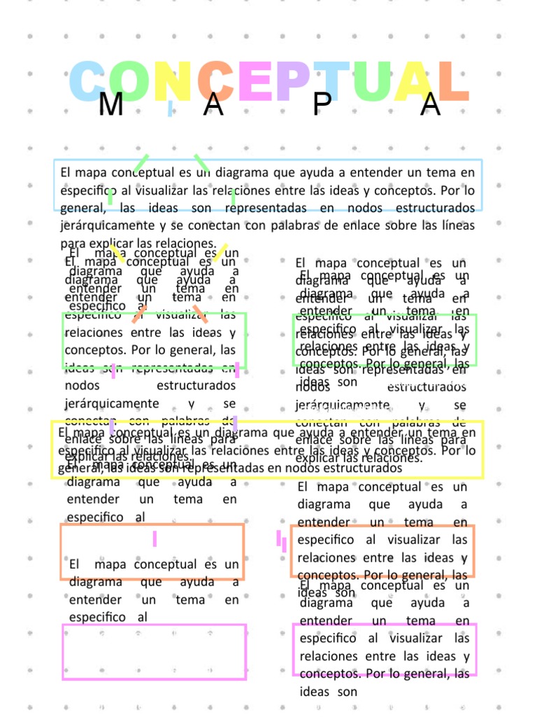 Plantilla Mapa Conceptual 2 | PDF | Razonamiento | Infografia
