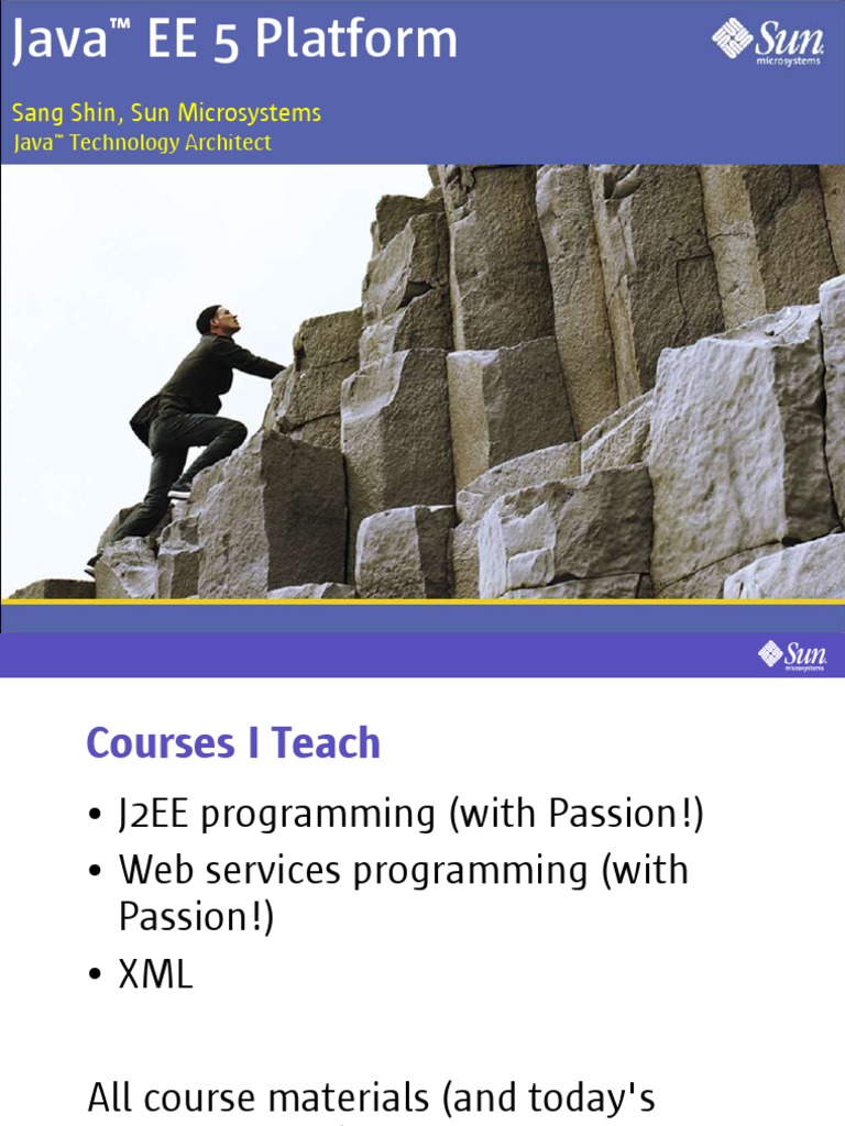 Sang Shin Sun Microsystems Java™ Technology Architect Pdf 