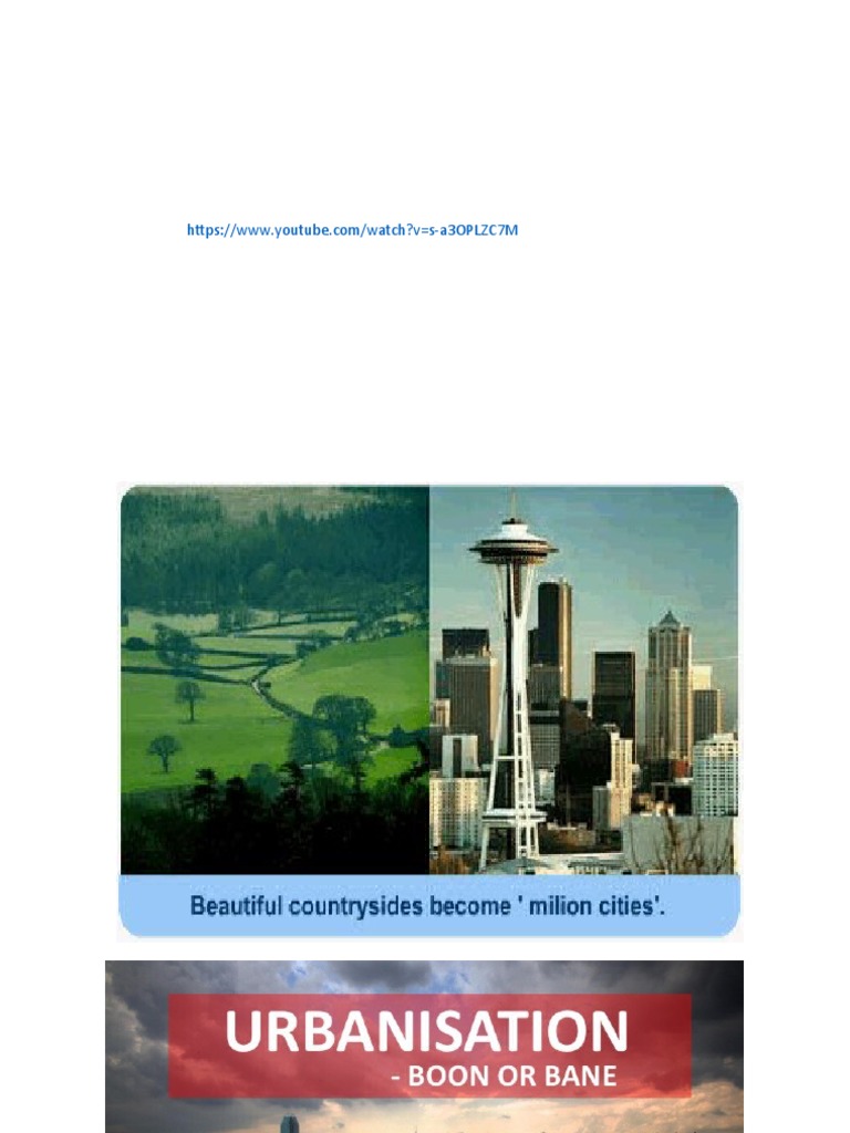 Grade 12 Unit 2 Urbanisation Lesson 1 Getting Started | PDF | Career ...