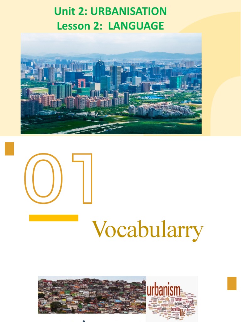 Urbanisation Vocabulary in English 12 | PDF | Urbanization ...
