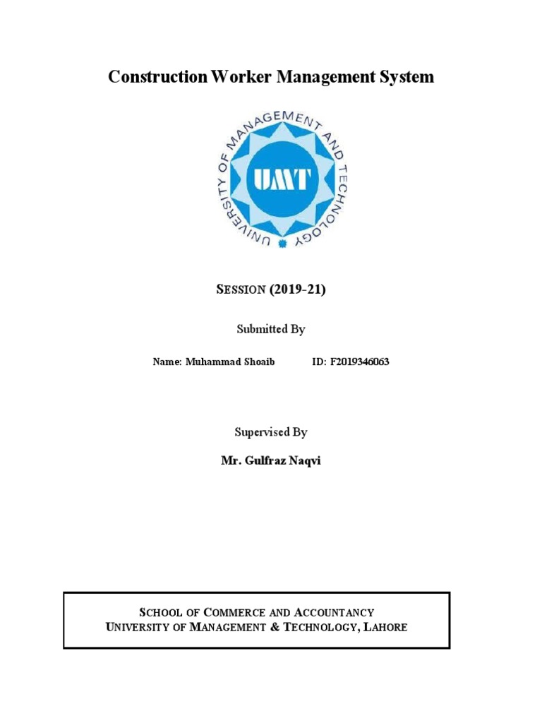 Construction Management System | PDF | Html | World Wide Web