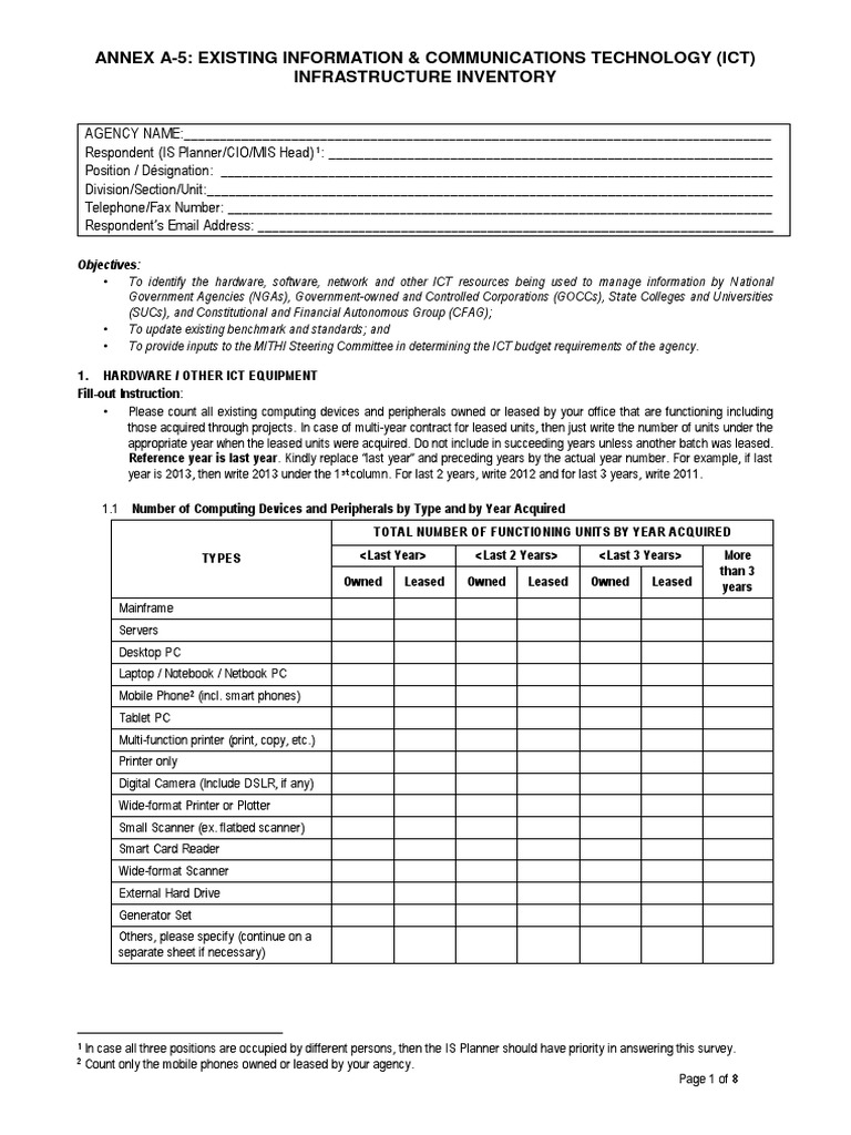 Template For ICT Report | PDF | Personal Computers | Microsoft Windows