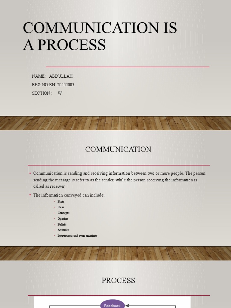 Communication Process Basics | PDF