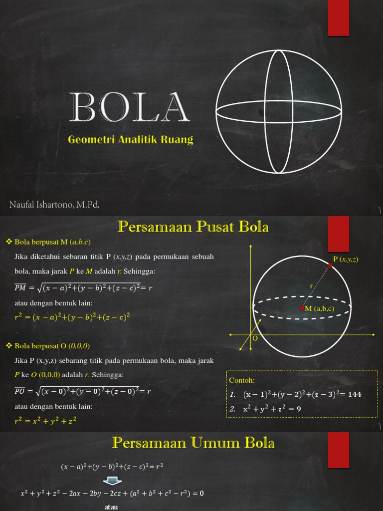 Persamaan Bola dan Bidang Singgung | PDF