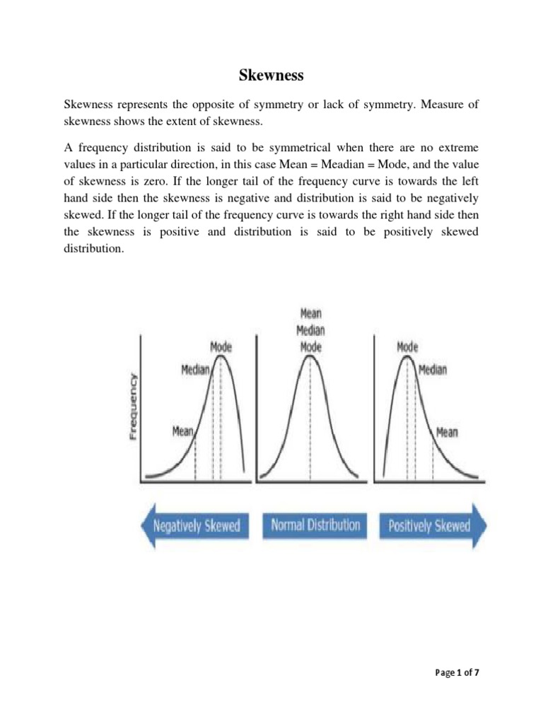 Unit-1 - Skewness and Kurtosis | PDF | Skewness | Descriptive Statistics